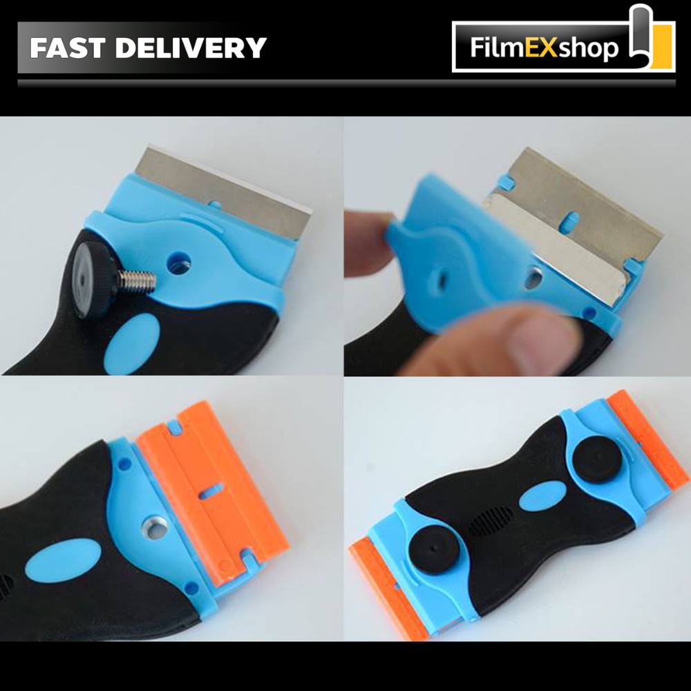 มีดขูดทำความสะอาดกระจก มีดขูดสี ลอกฟิล์ม คัตเตอร์ขูดสี เครื่องมือติด ...